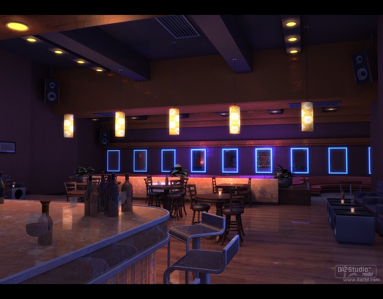 Night Lounge | Daz 3D