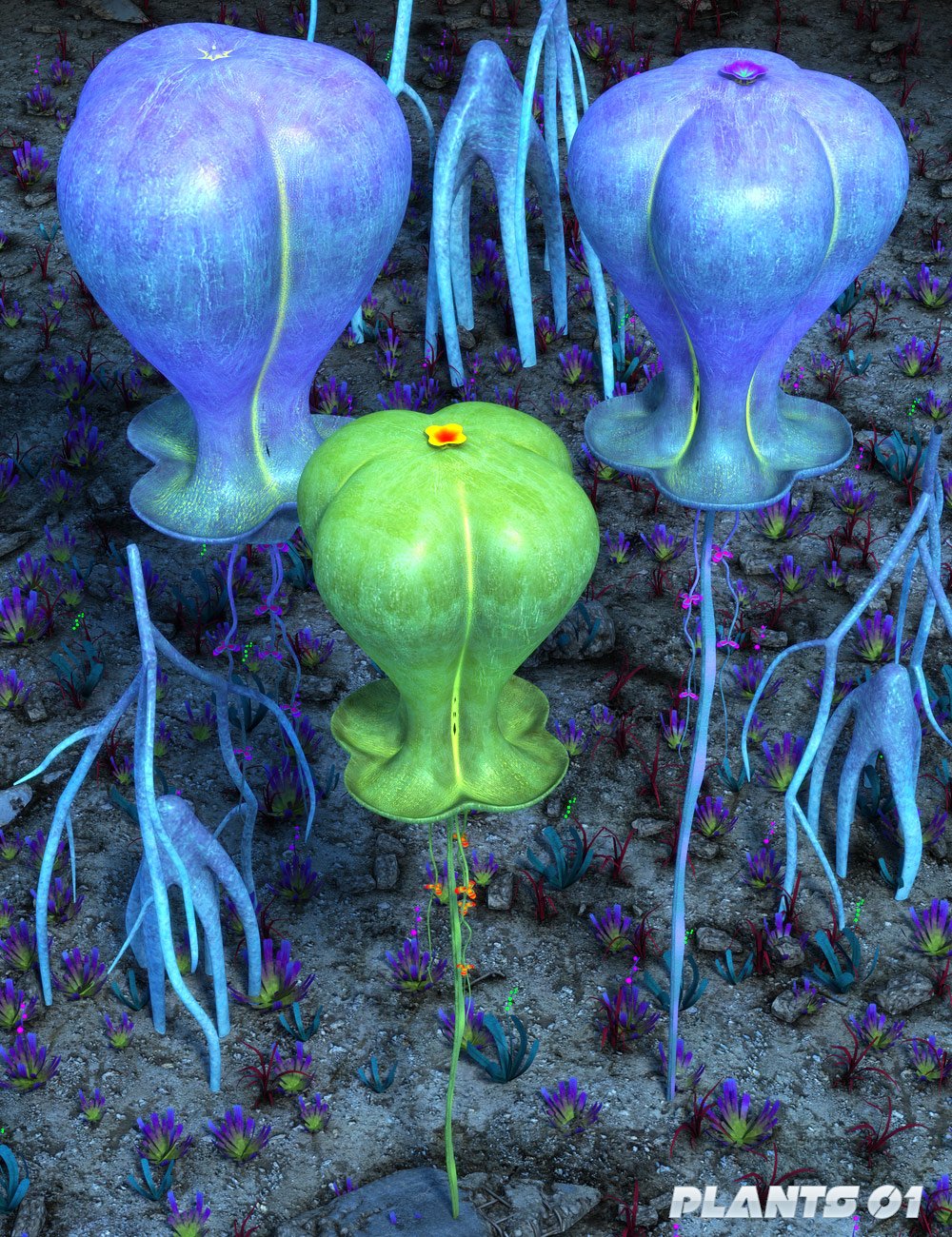 Alien Plants | Daz 3D