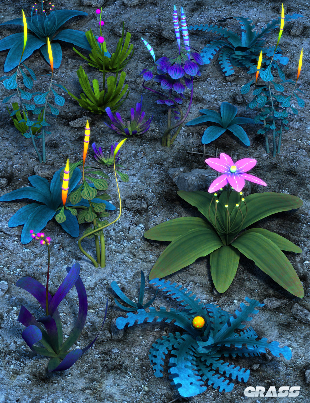 Alien Plants | Daz 3D