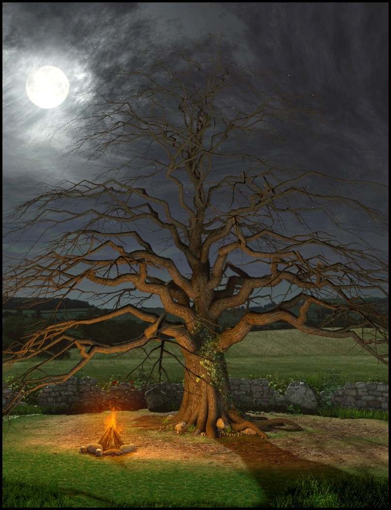 Merlin's Oak, Plants and Props Set | Daz 3D