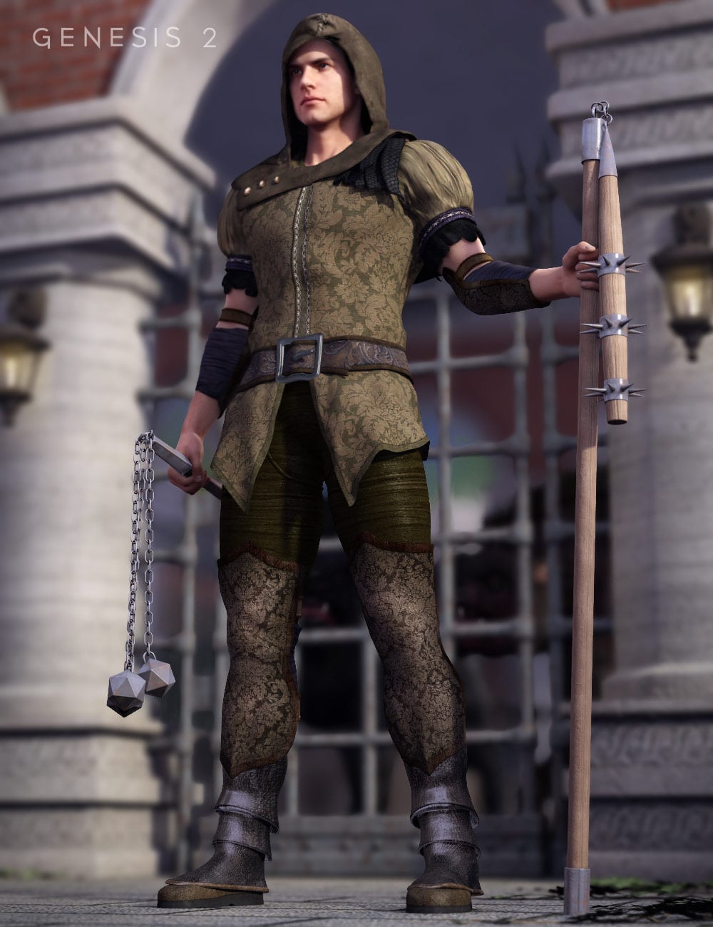 Gated Courtyard Bundle | Daz 3D