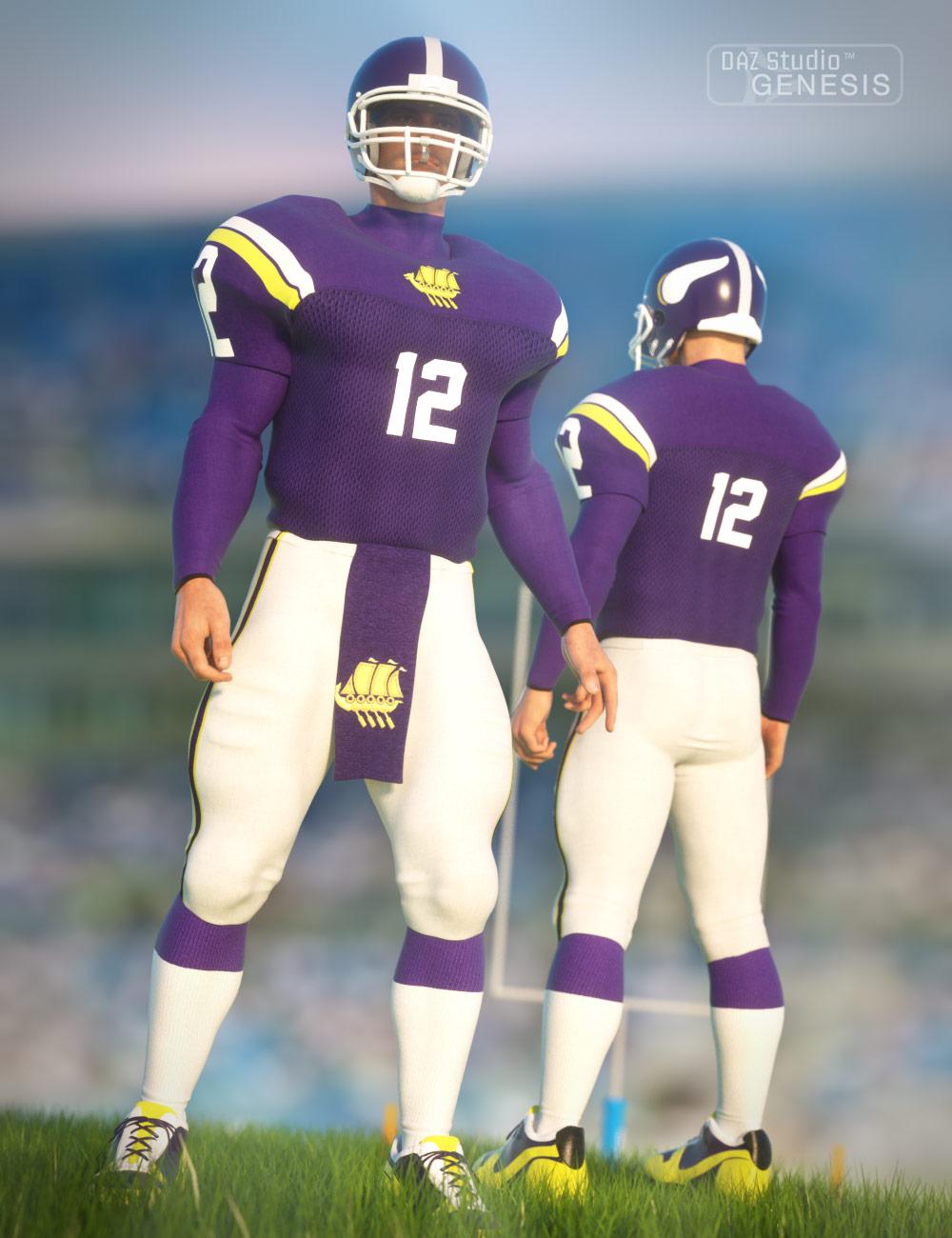 Football Uniform Textures | Daz 3D