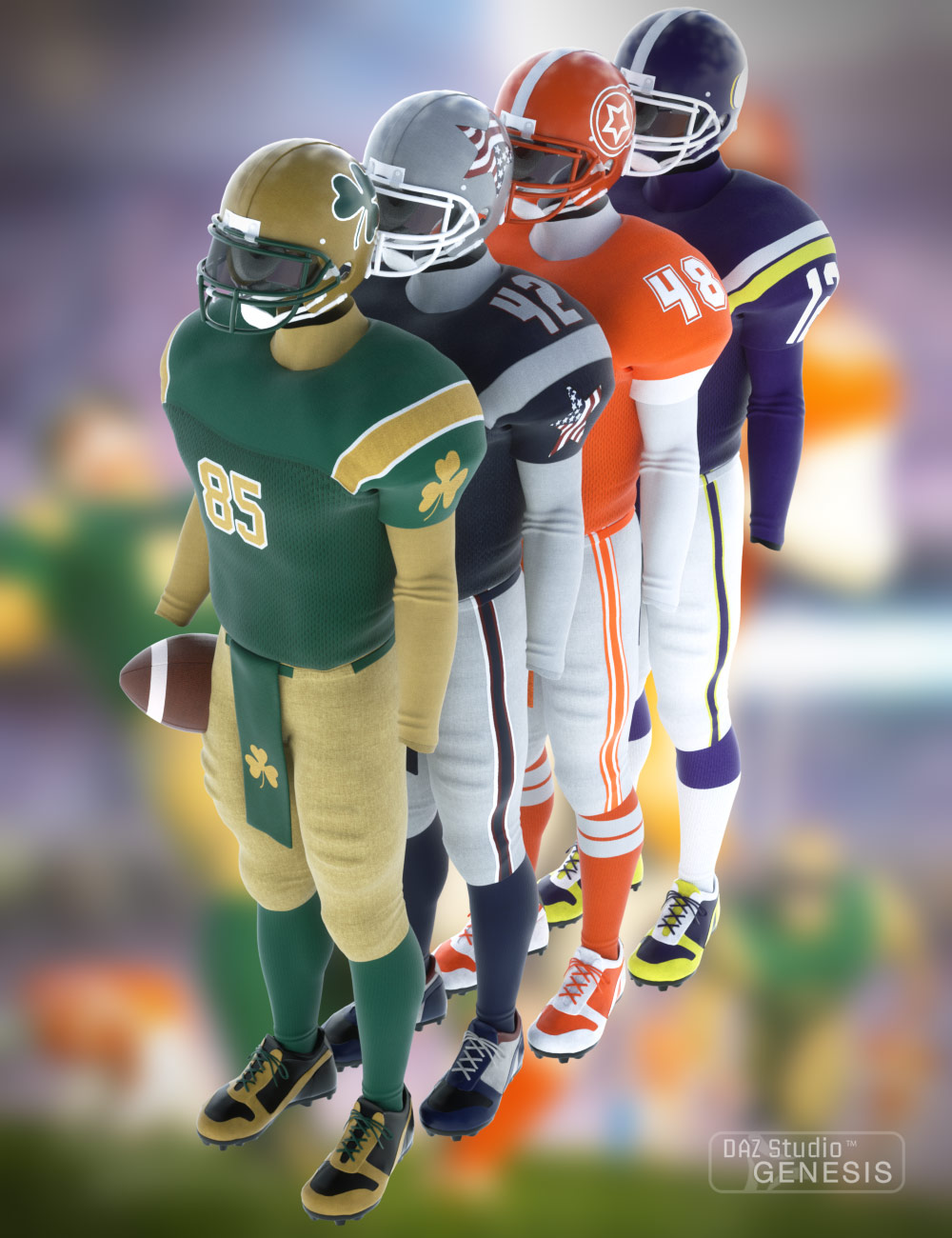 Football Uniform Textures | Daz 3D