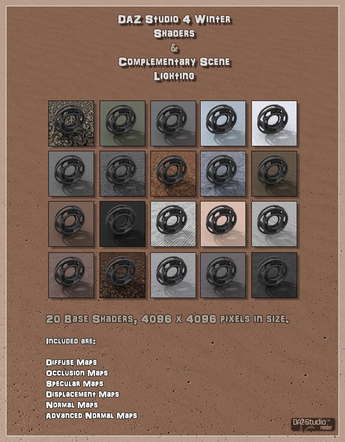 DAZ Studio 4 Winter Shaders | Daz 3D
