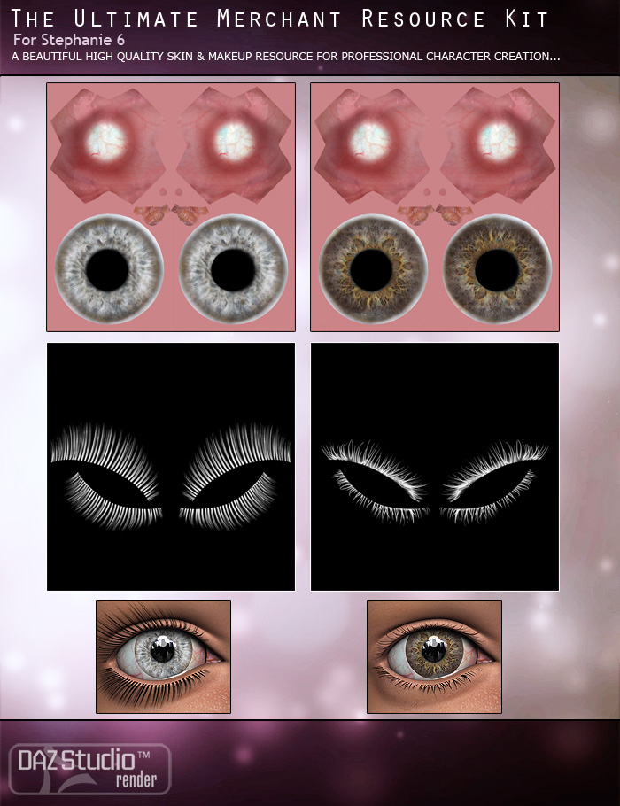 The Ultimate Merchant Resource Skin Texture Kit for Stephanie 6 | Daz 3D