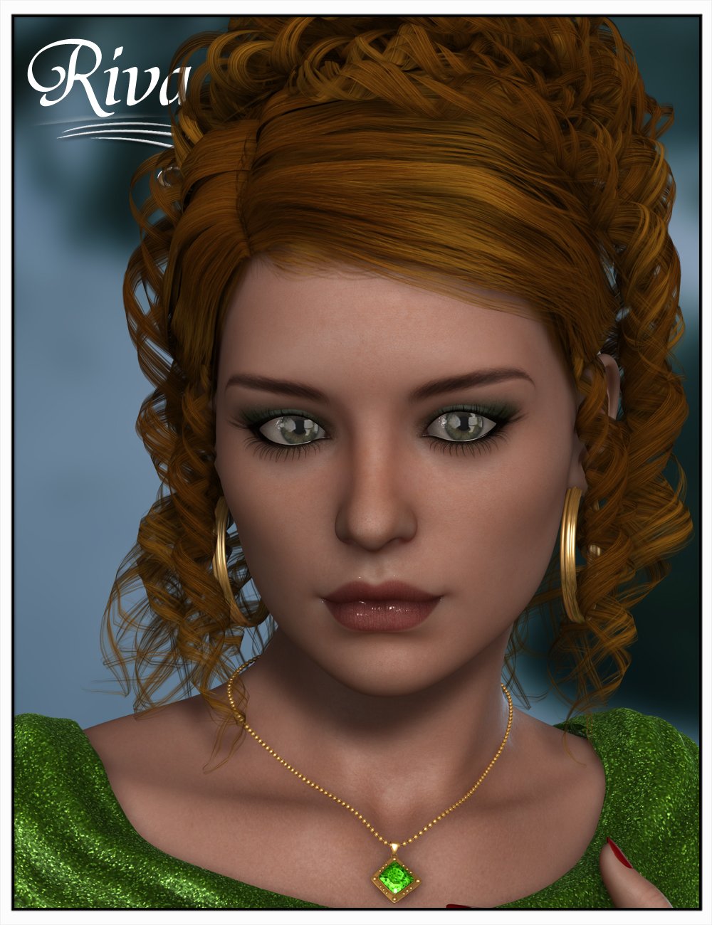 Riva Updo Hair Color | Daz 3D