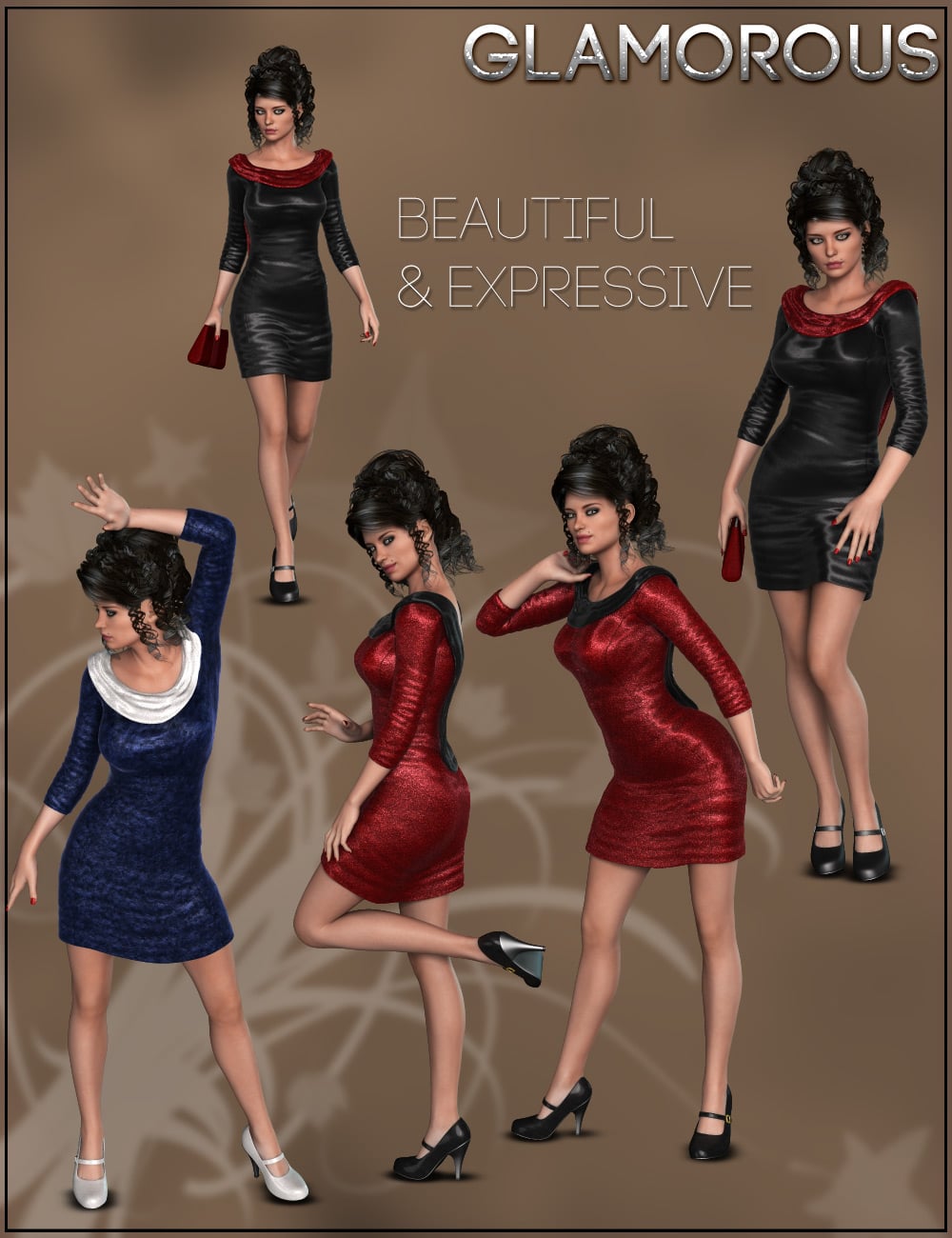 i13 Glamorous Poses | Daz 3D