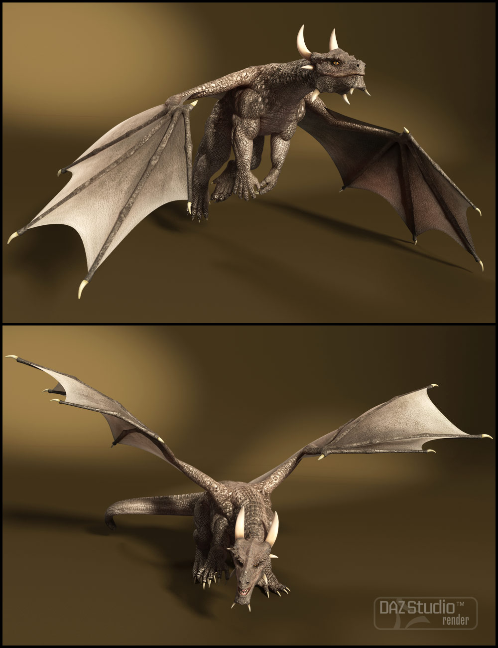 Cinematic Poses for DAZ Dragon 3 | Daz 3D