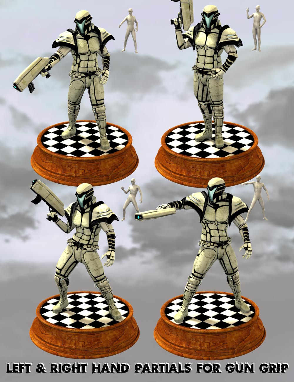 Justiciar Men of War Pose Set | Daz 3D