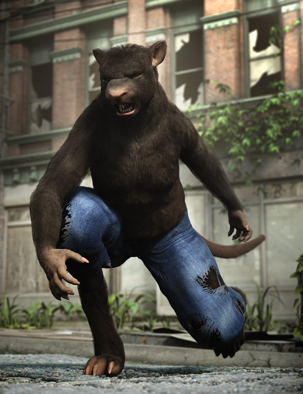 Street Rat - The Rat Man | Daz 3D