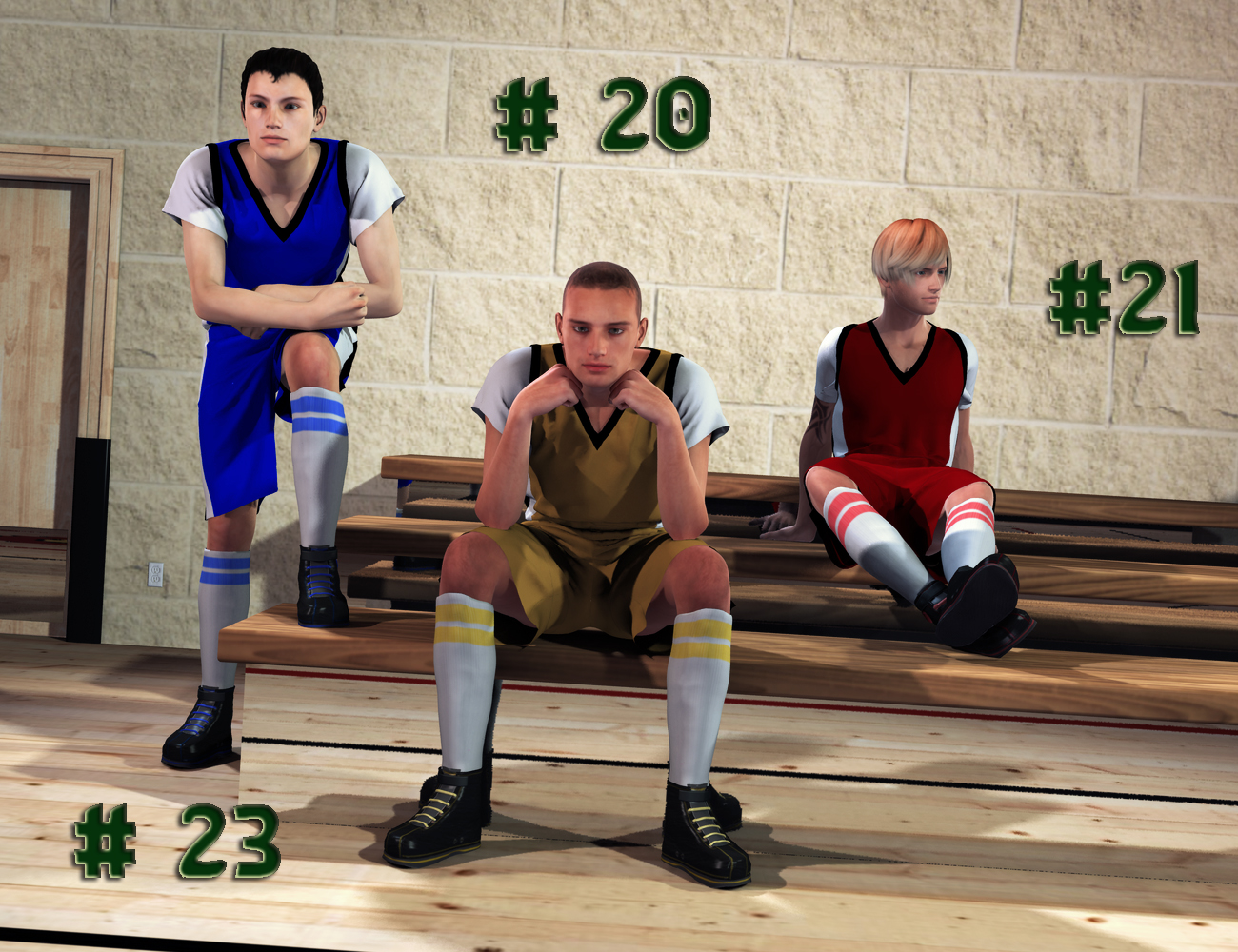 Athletics: Basketball for Genesis 2 Male(s) | Daz 3D