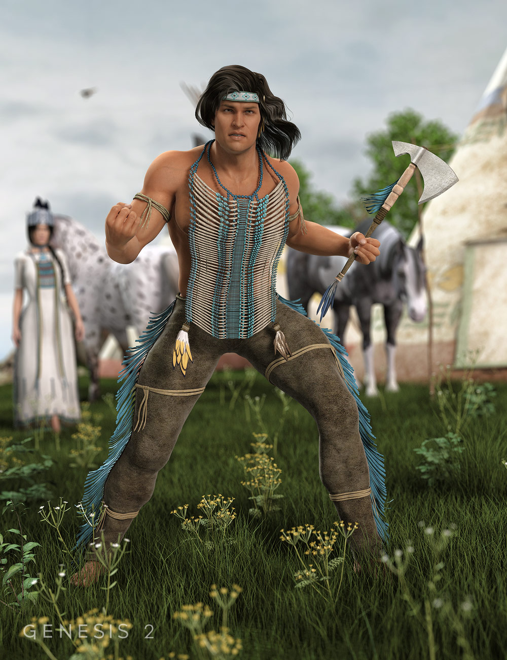 Courageous Warrior Textures | Daz 3D