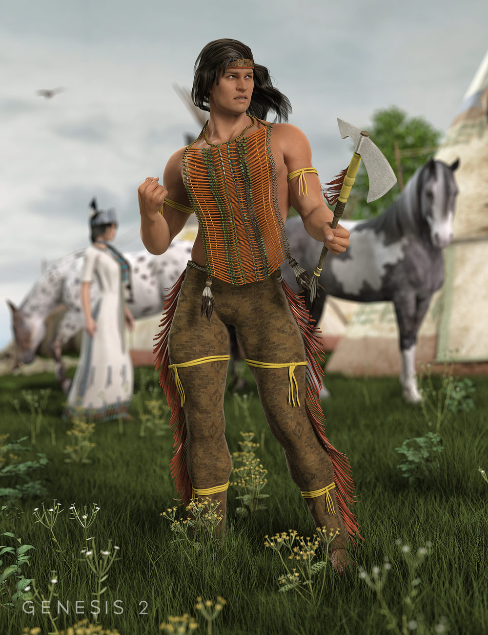 Courageous Warrior Textures | Daz 3D