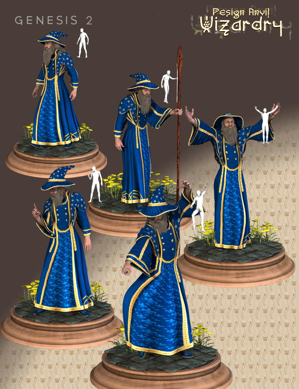 DA Wizardry Poses | Daz 3D