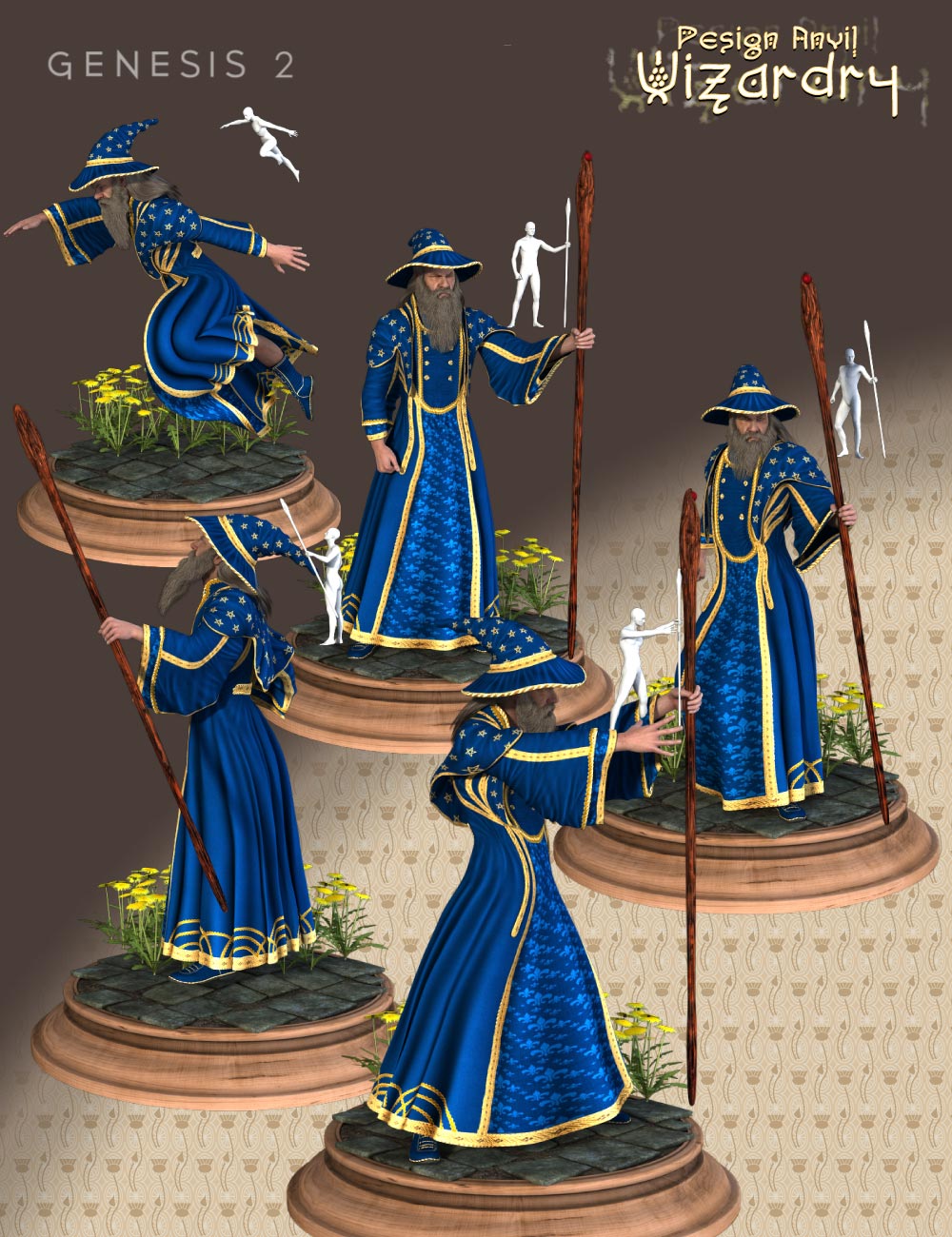 DA Wizardry Poses | Daz 3D