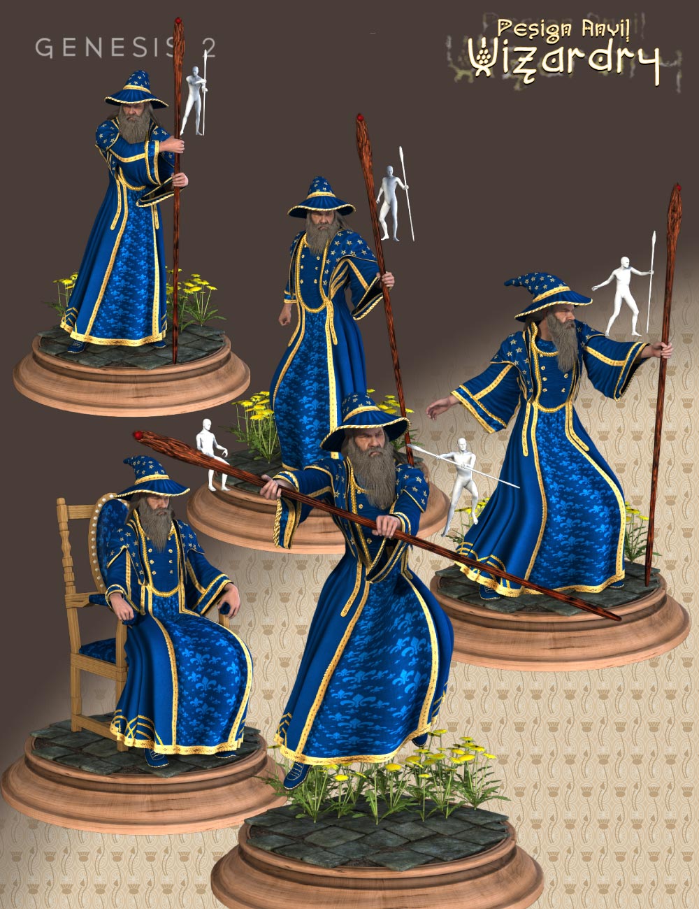 DA Wizardry Poses | Daz 3D
