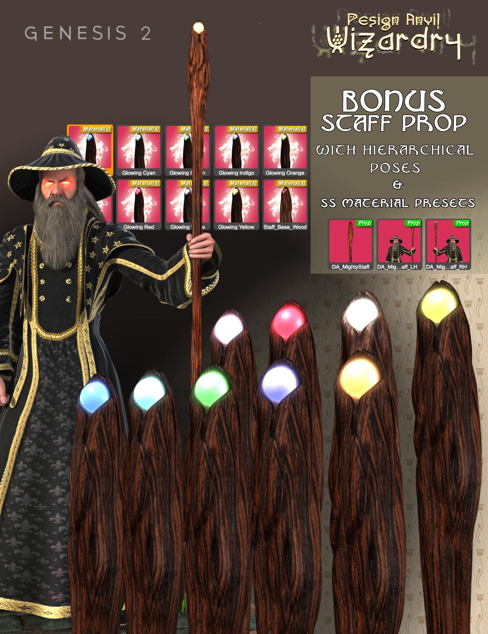 DA Wizardry Poses | Daz 3D