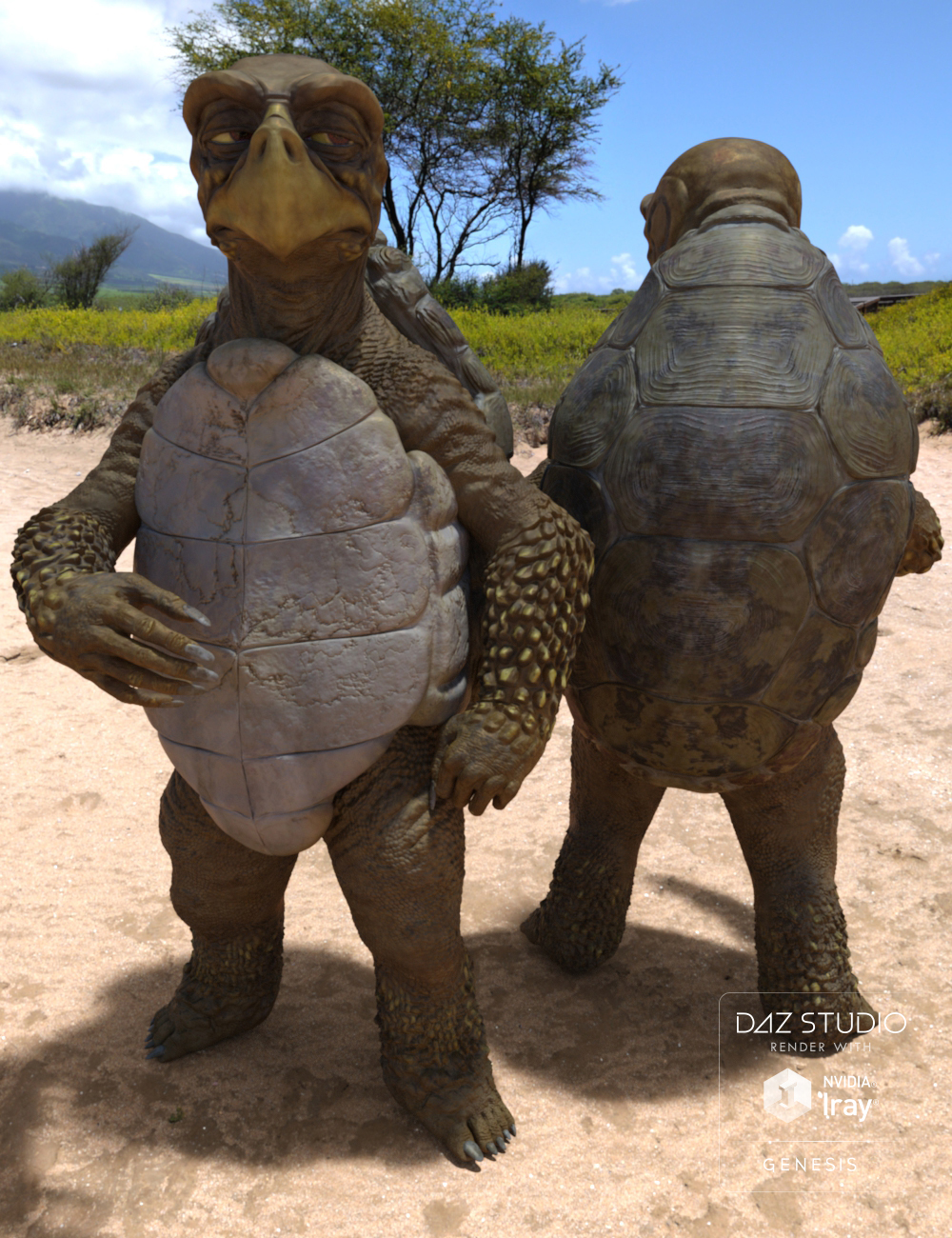Mr. Turtle and the Conspicuous Interloper | Daz 3D