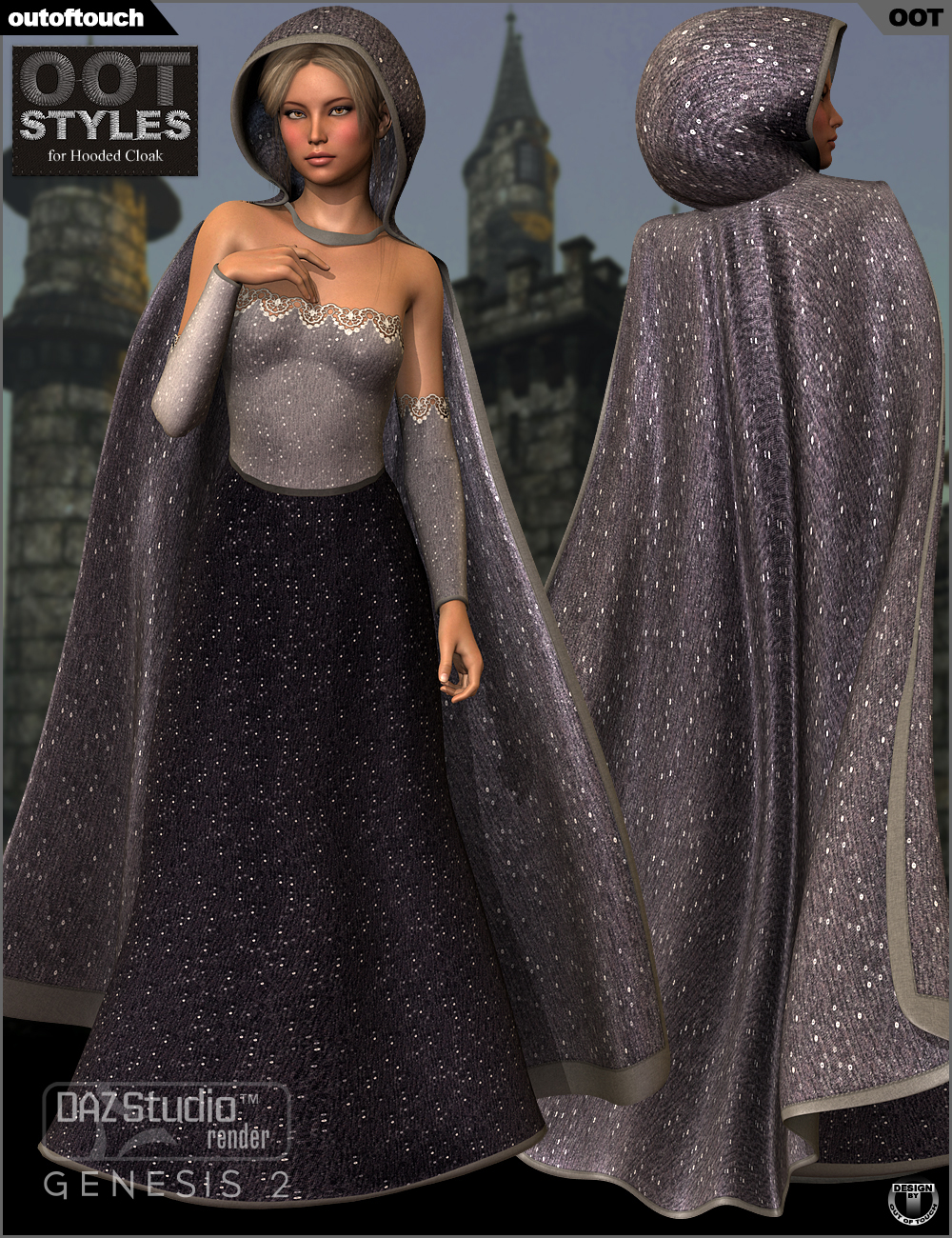 OOT Styles for Hooded Cloak | Daz 3D
