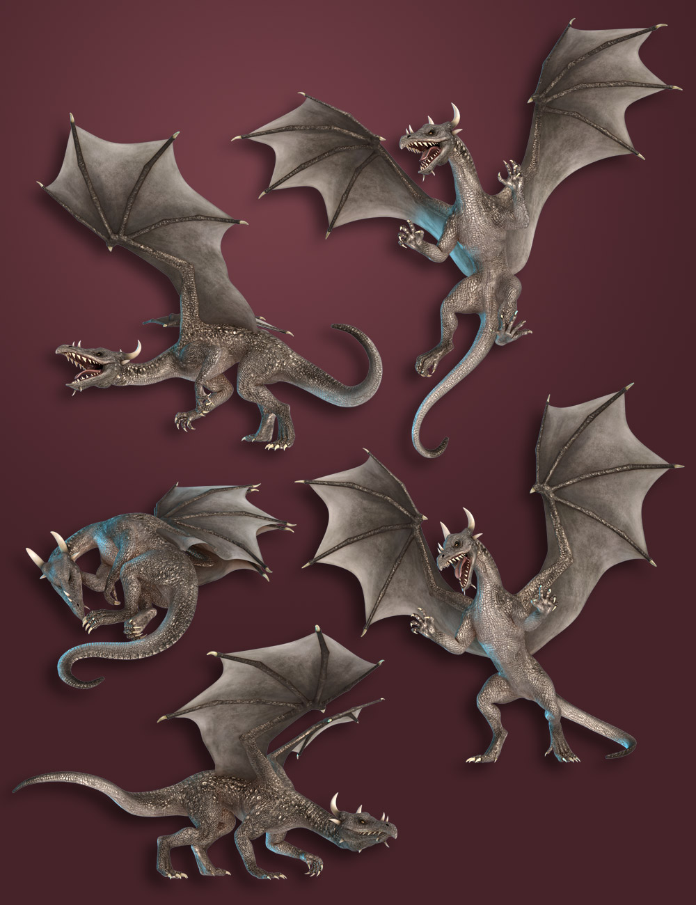 Capsces Poses DAZ Dragon 3 | Daz 3D