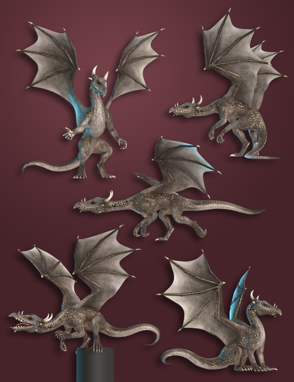 Capsces Poses DAZ Dragon 3 | Daz 3D