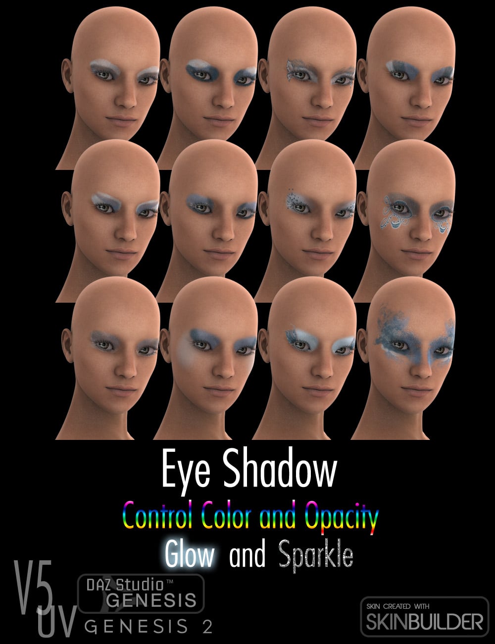 Instant Makeup for V5 UV Skin Sets | Daz 3D