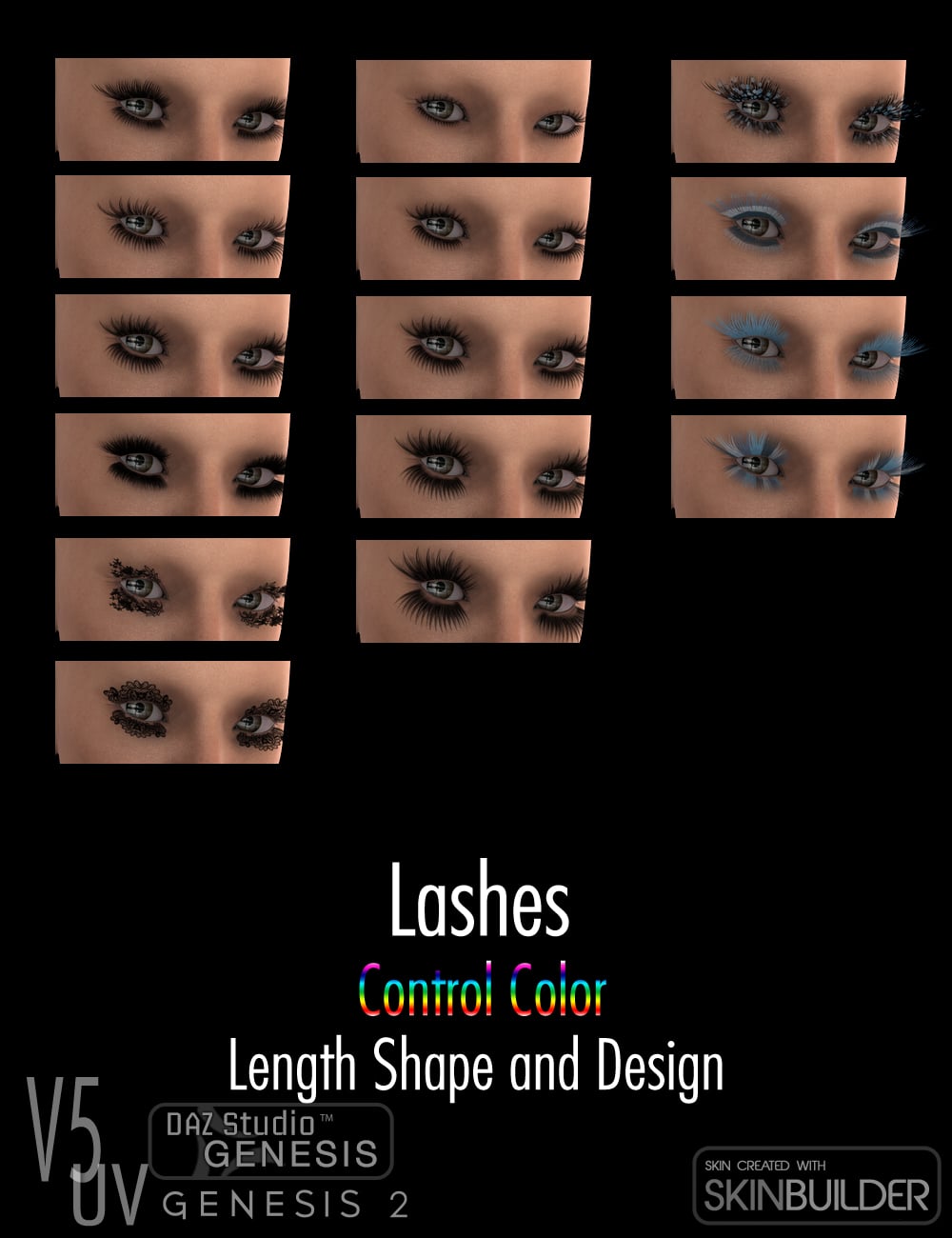Instant Makeup for V5 UV Skin Sets | Daz 3D