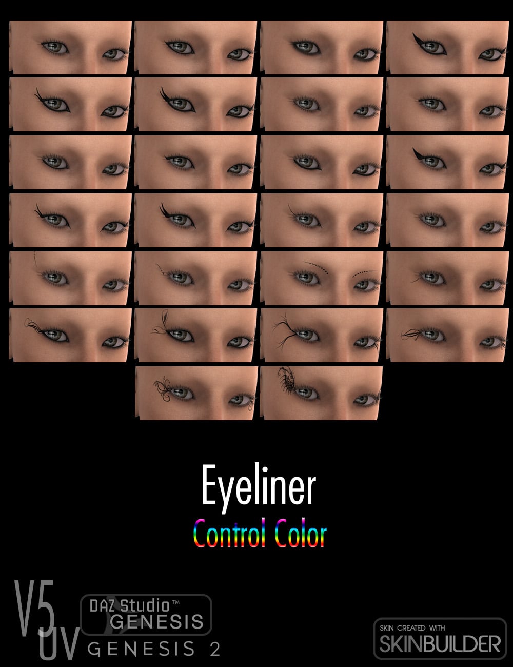 Instant Makeup for V5 UV Skin Sets | Daz 3D