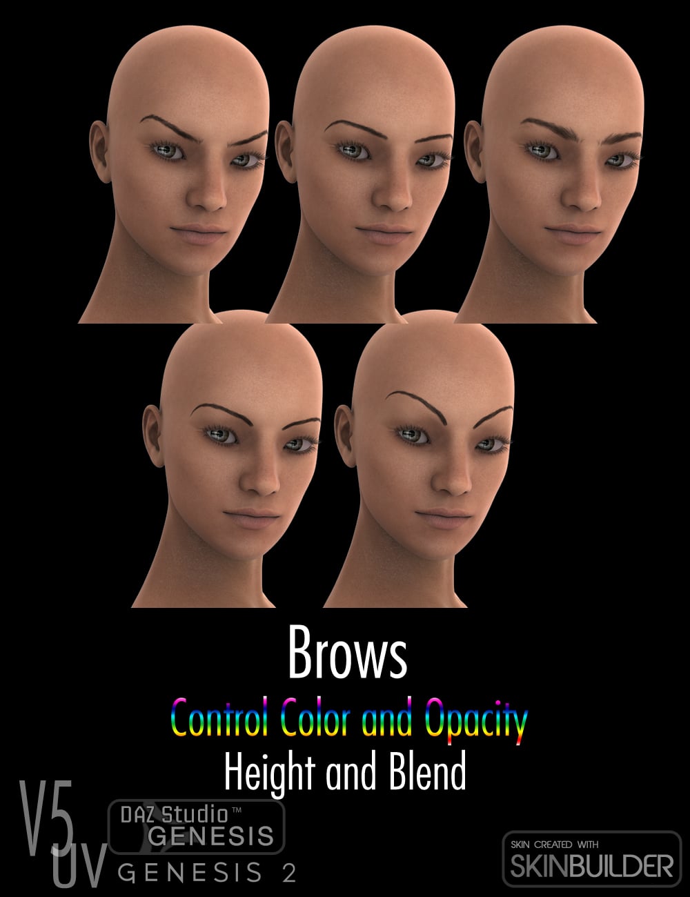 Instant Makeup for V5 UV Skin Sets | Daz 3D