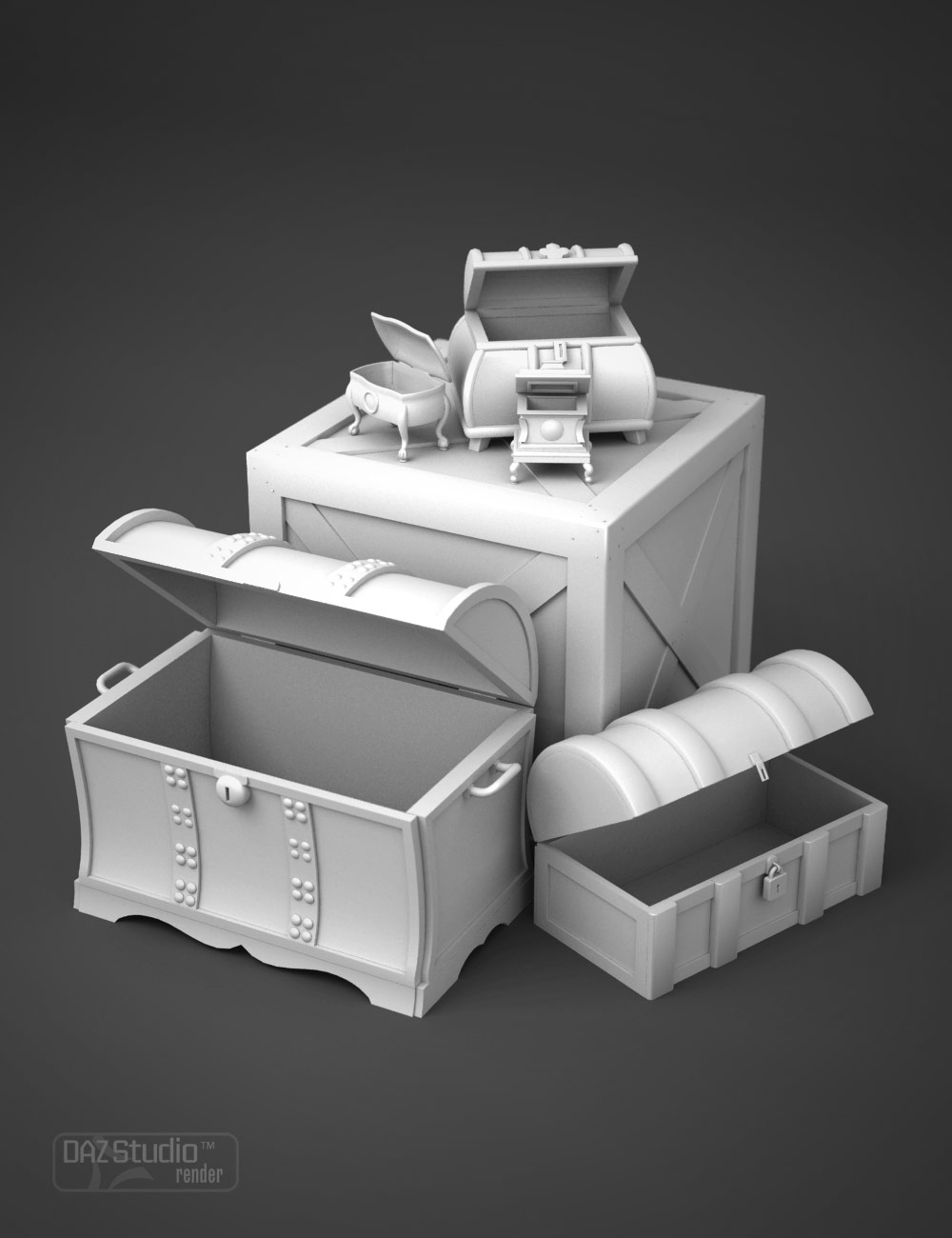 Fantastic Chests | Daz 3D