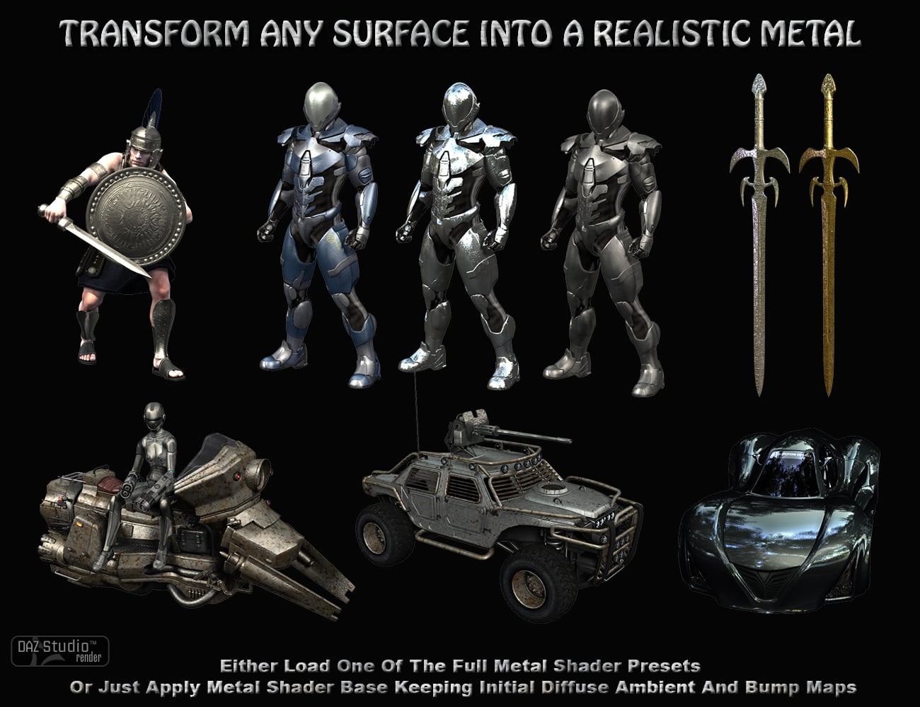 Advanced Metal Shaders | Daz 3D