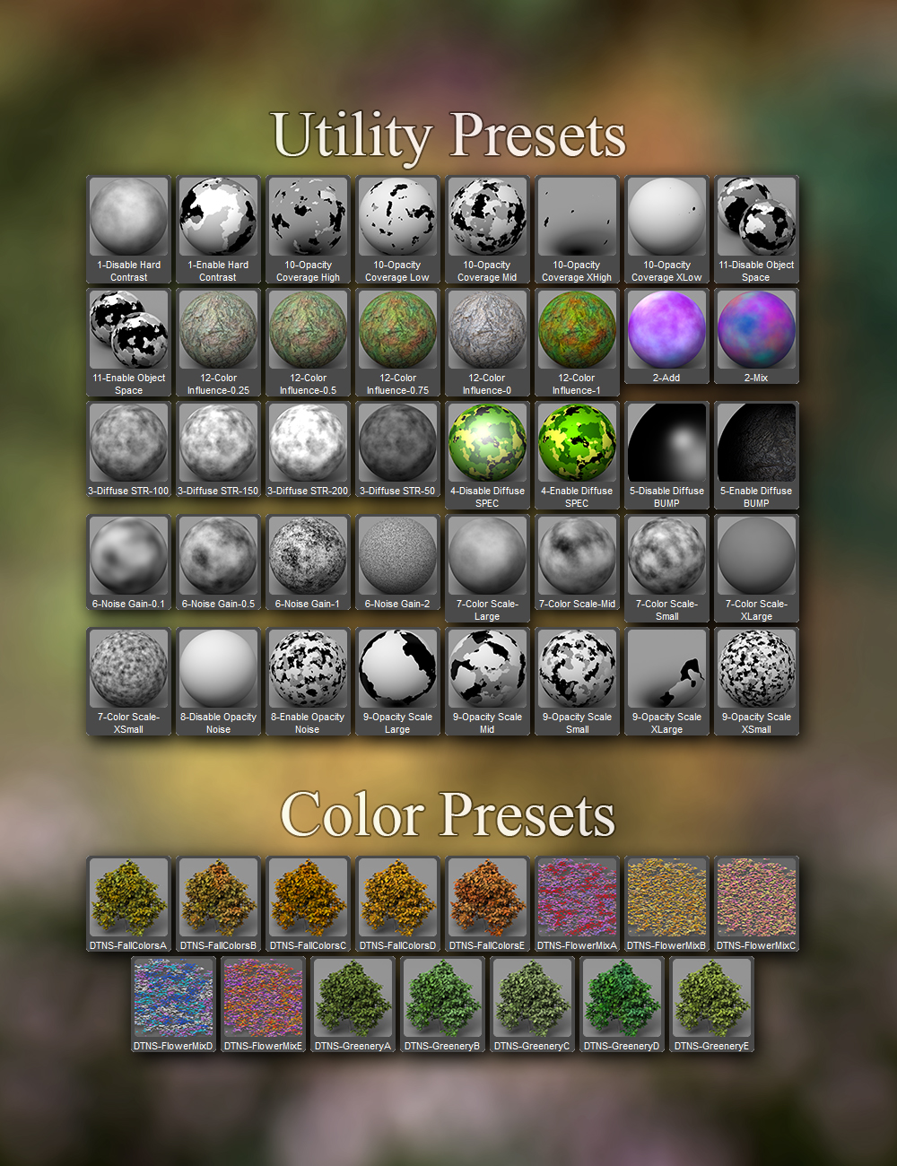Nature's Variance - Shaders And Props for DAZ Studio | Daz 3D