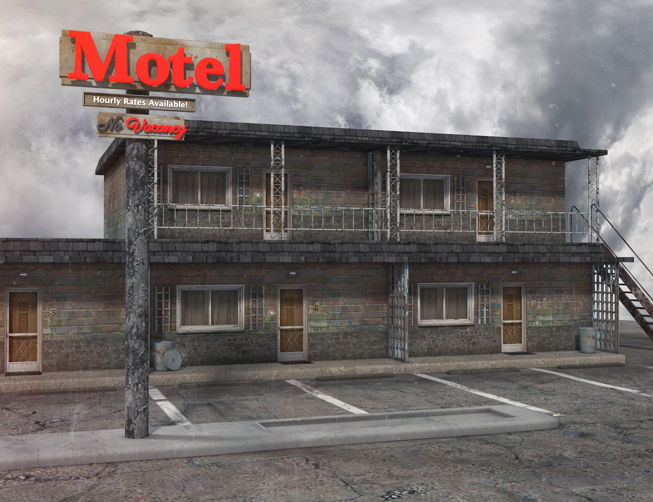 Motel Lights | Daz 3D
