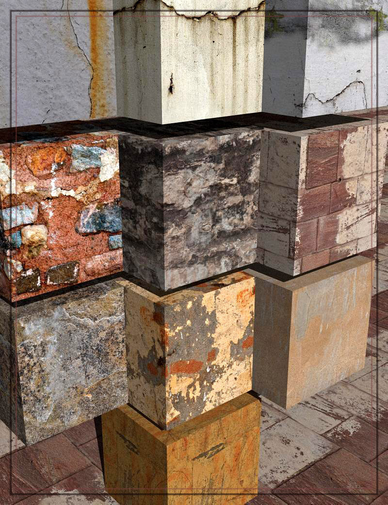 Texture Resource-Dirty Old Walls | Daz 3D