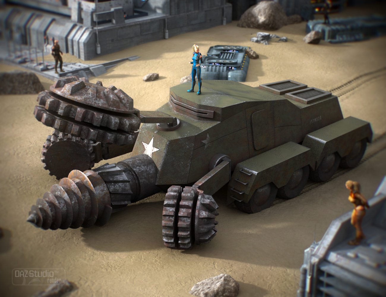 The Drill Tank | Daz 3D