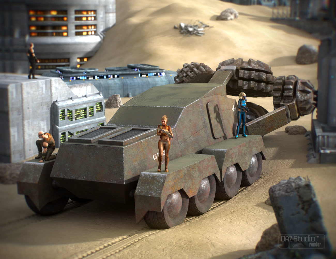 The Drill Tank | Daz 3D