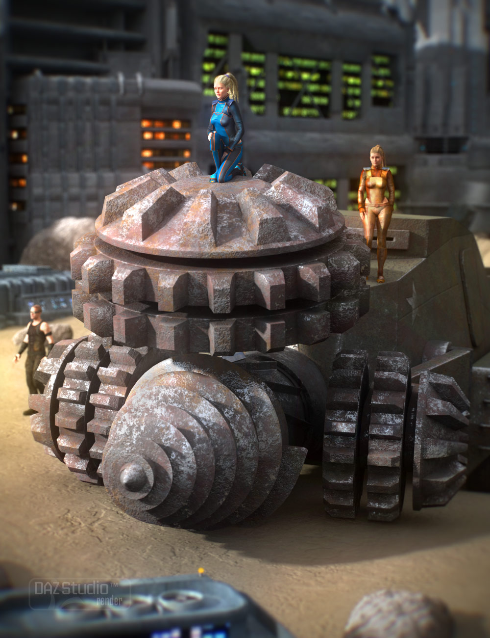 The Drill Tank | Daz 3D