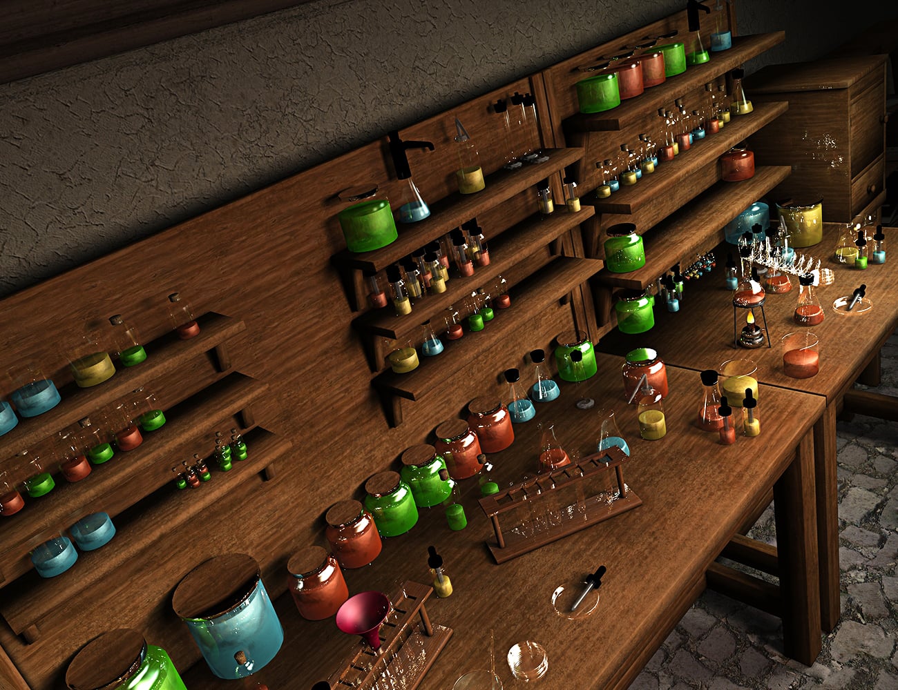The Mad Chemistry Lab Bundle | Daz 3D