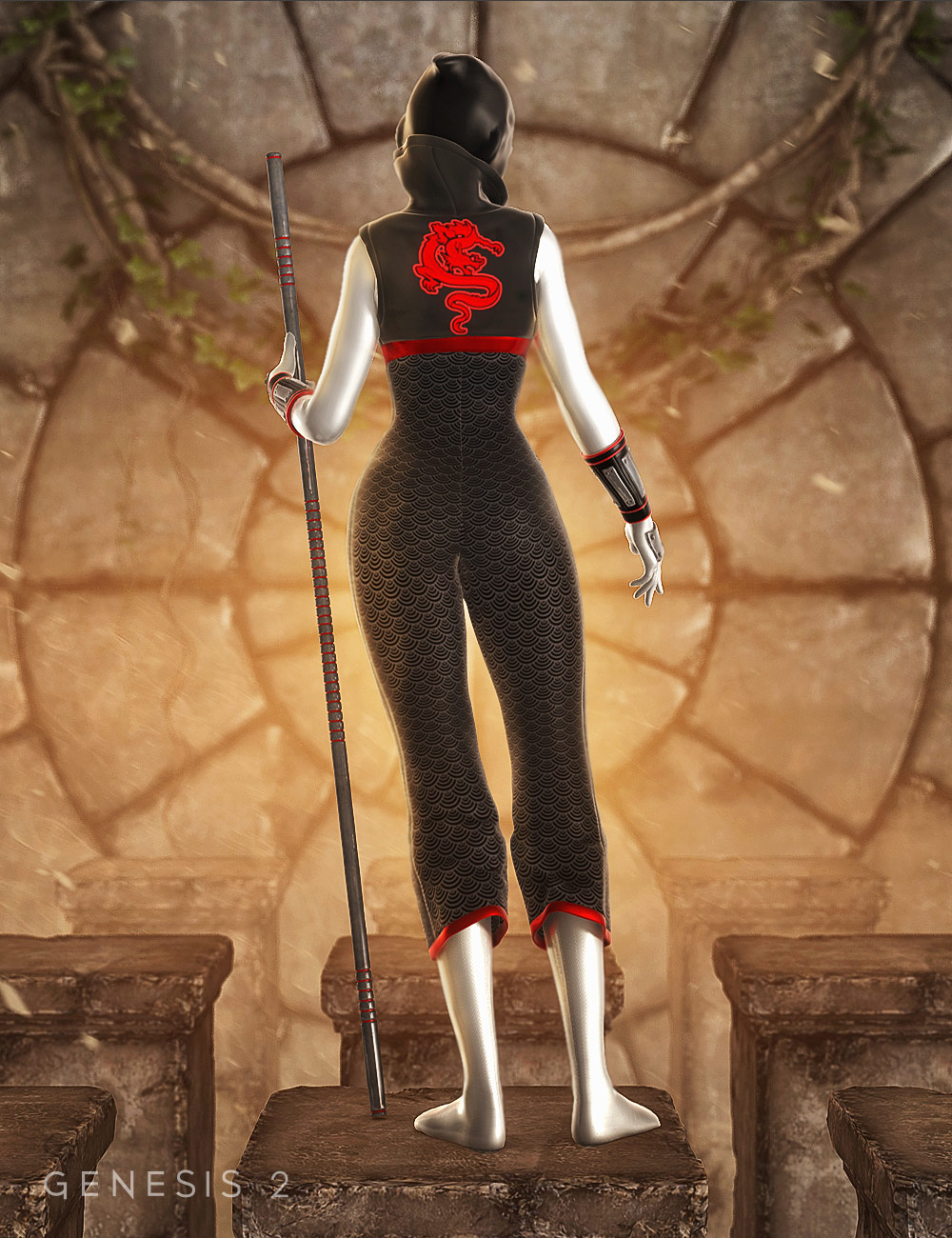 Ninja Sport for Aiko 6 | Daz 3D