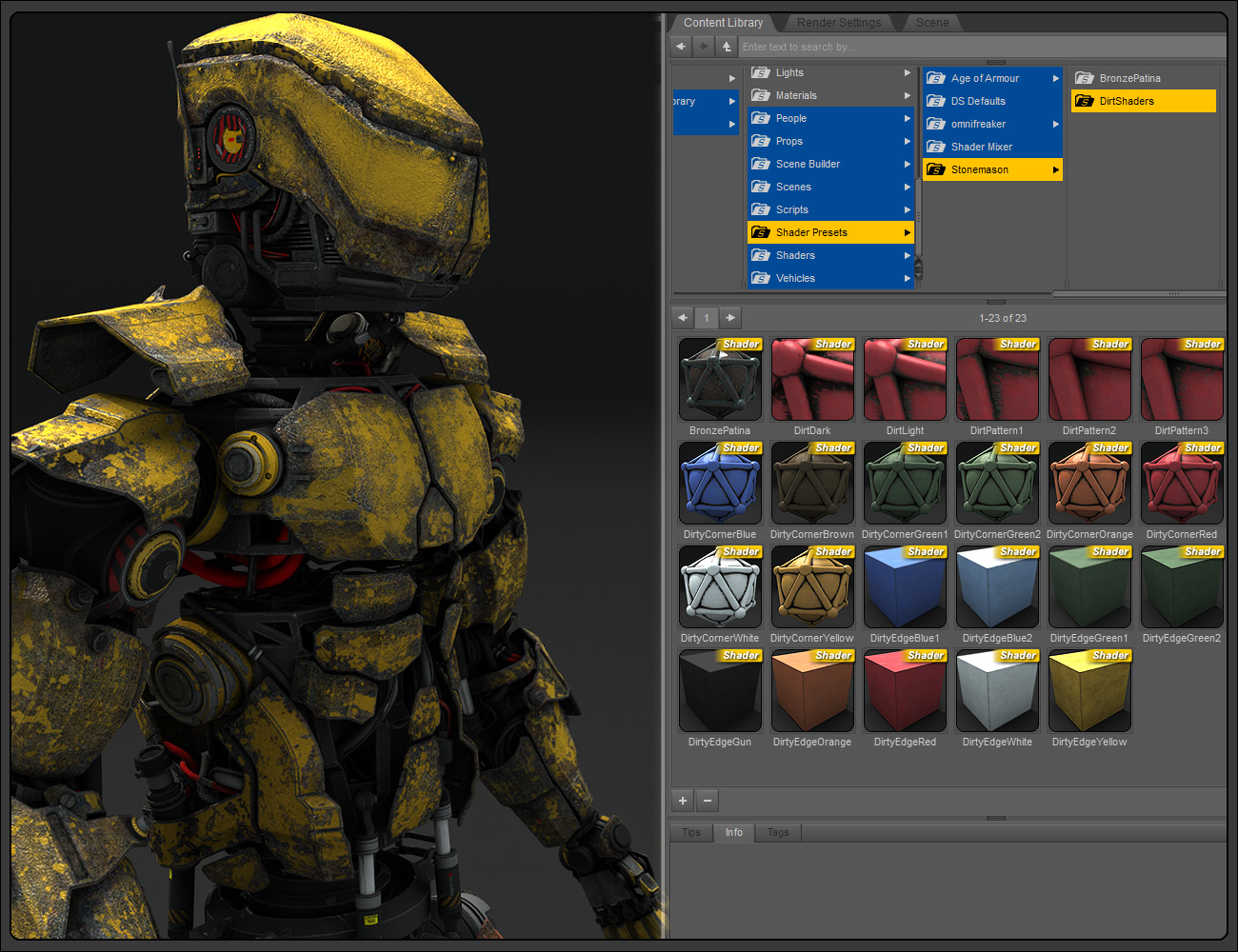 DAZ Studio Dirt Shaders | Daz 3D