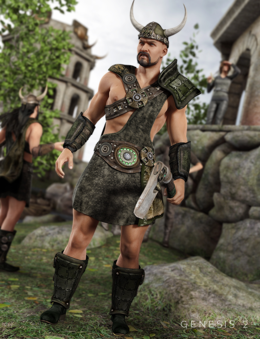 Viking Outfit Textures | Daz 3D