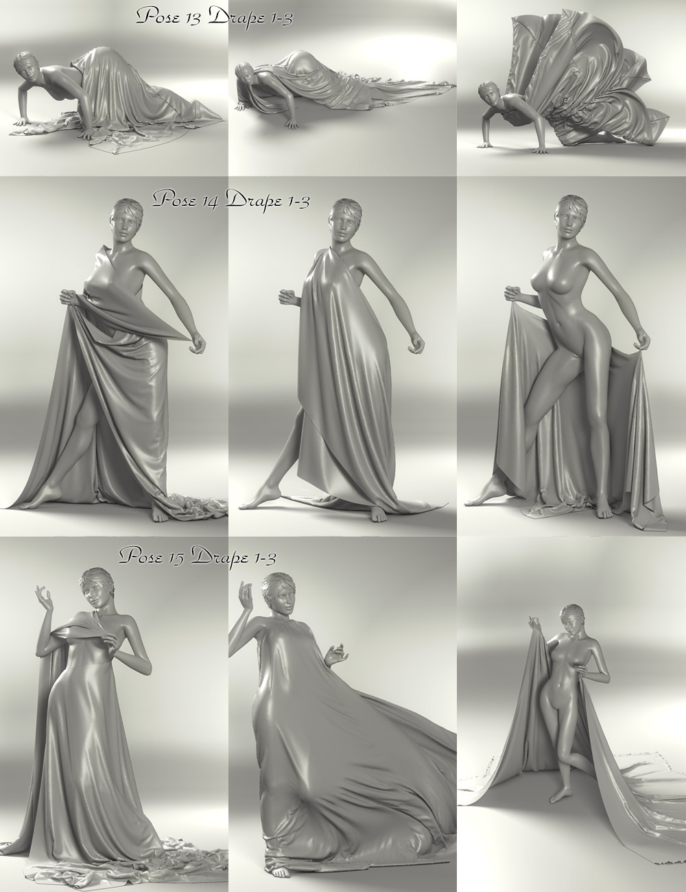 Shiny SheetZ Female Bundle | Daz 3D