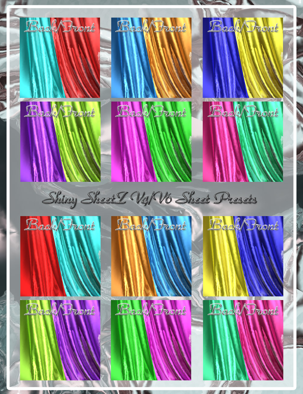 Shiny SheetZ Female Bundle | Daz 3D