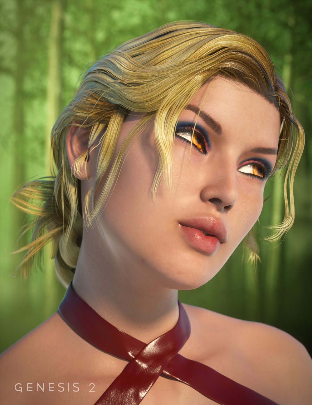 Char Hair for Genesis 2 Female(s) | Daz 3D