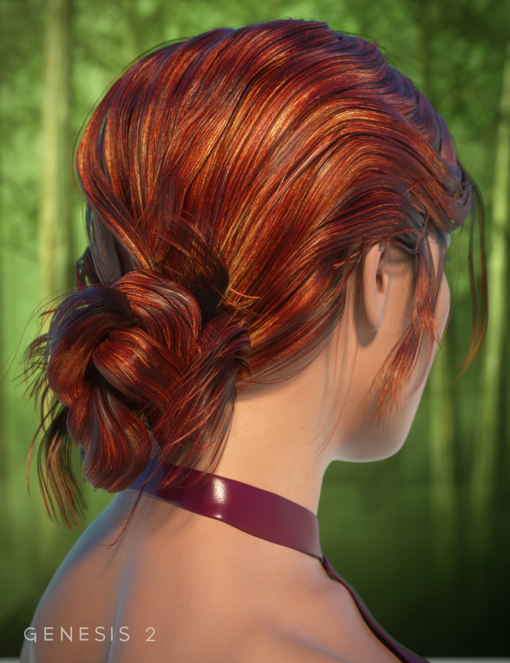Char Hair for Genesis 2 Female(s) | Daz 3D