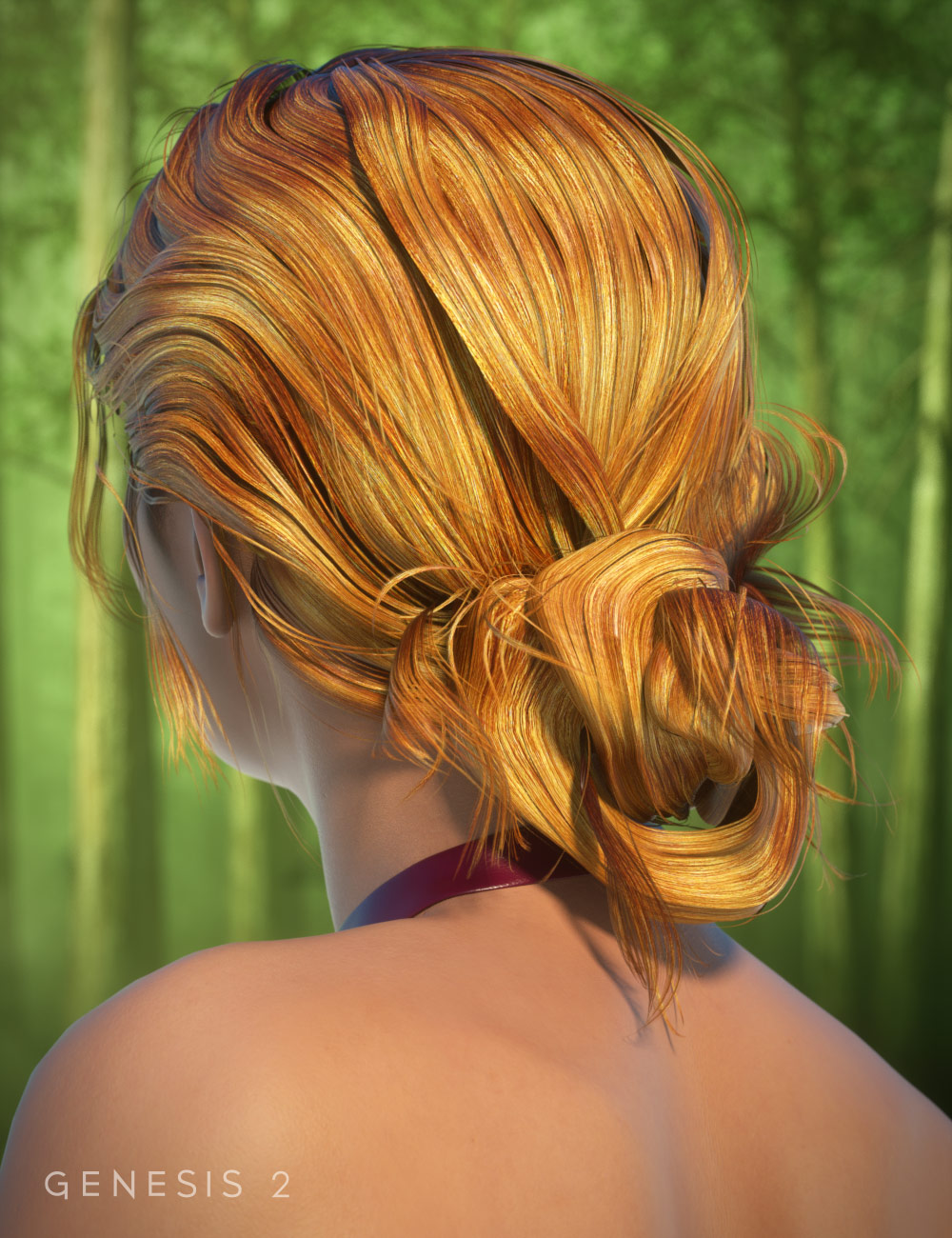 Char Hair for Genesis 2 Female(s) | Daz 3D