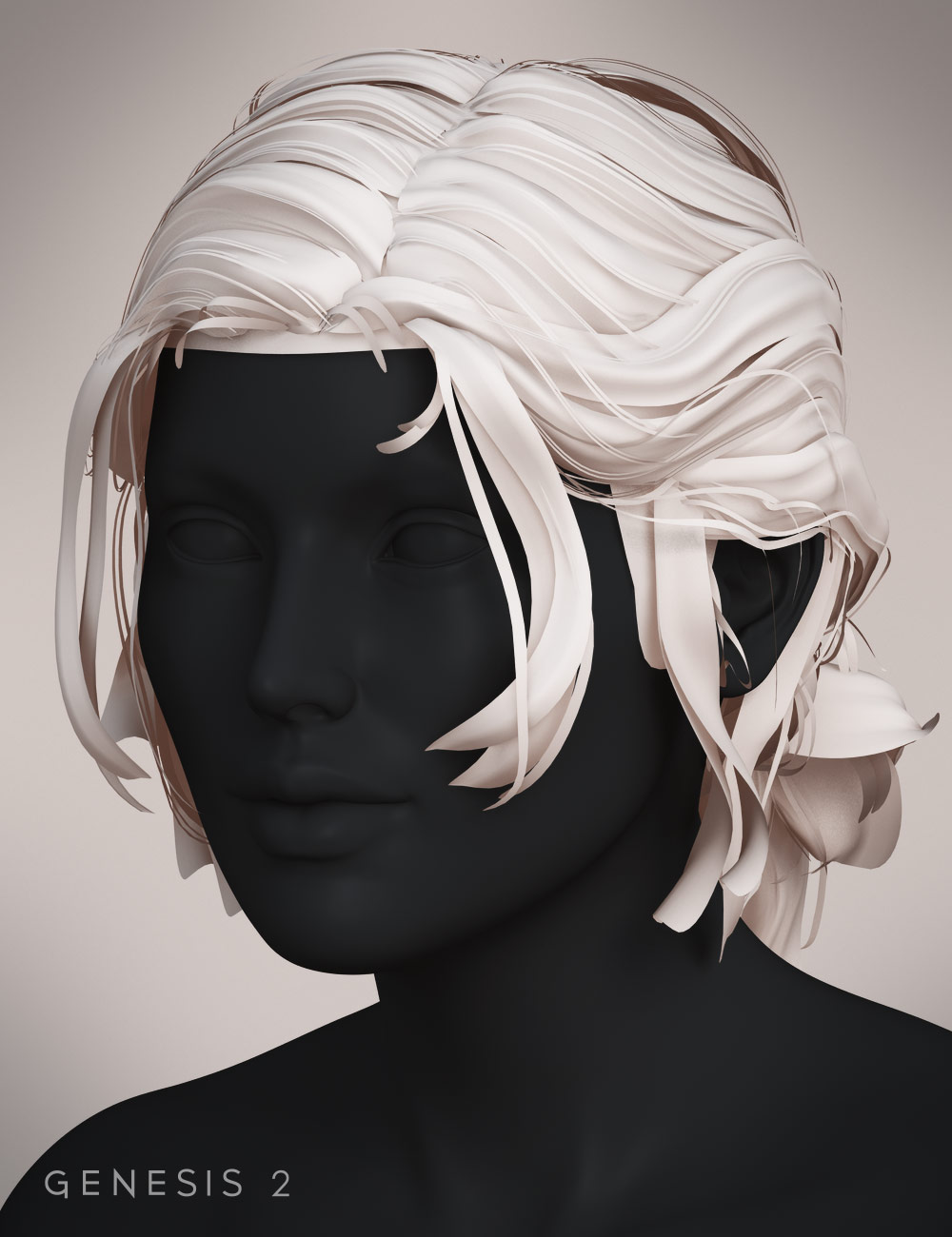 Char Hair for Genesis 2 Female(s) | Daz 3D