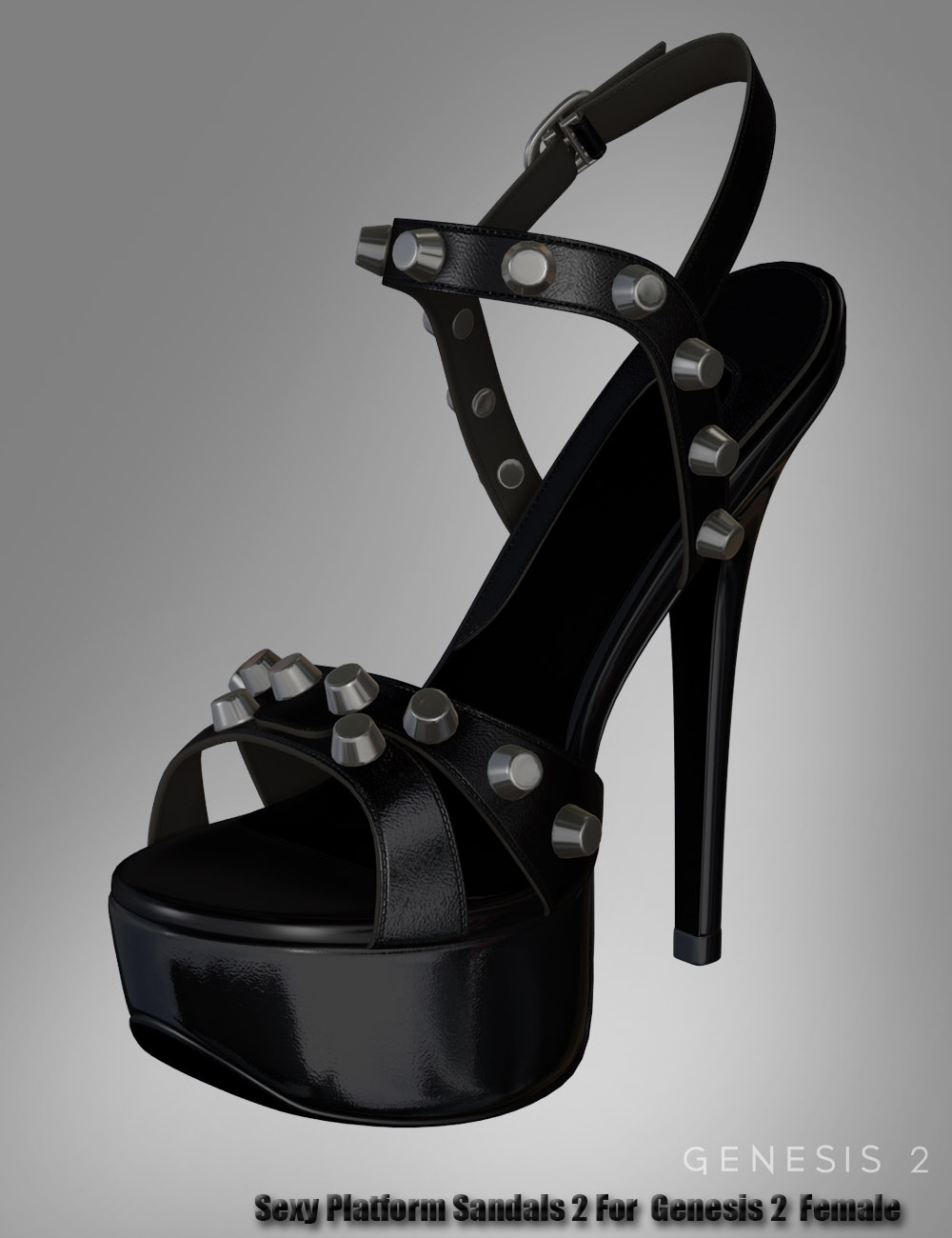 Sexy Platform Sandals 2 For Genesis 2 Female(s) | Daz 3D