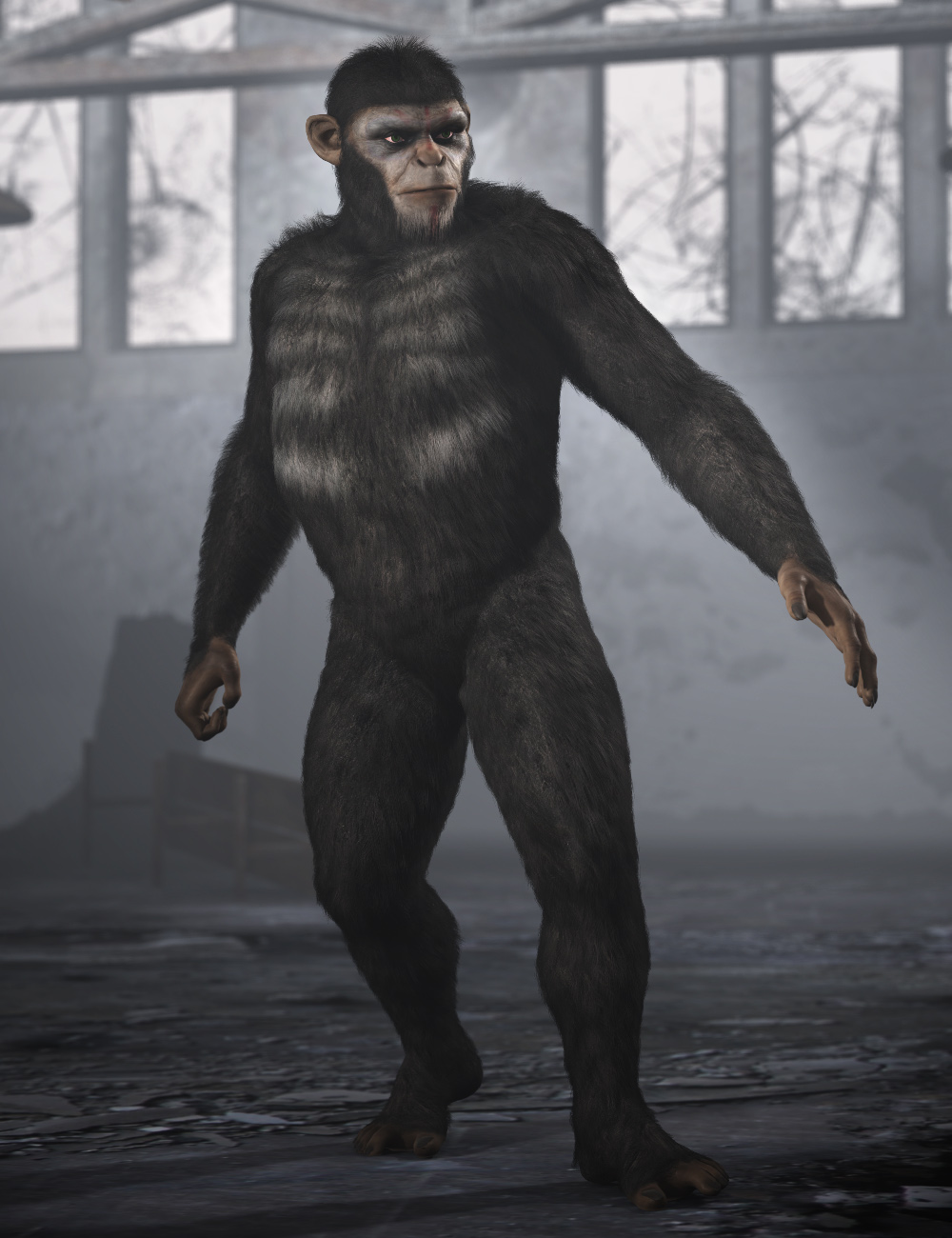 Ape World 2 - Chimp HD | Daz 3D