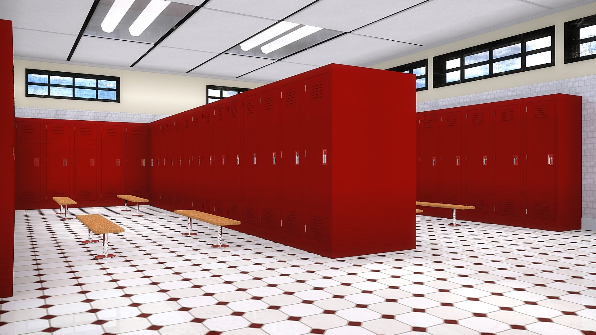 Locker Room Lights | Daz 3D